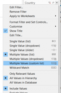 Replace none in Tableau filter with custom value - TAR Solutions